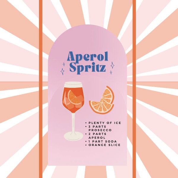 Aperol Spritz Shower Theme - Etsy