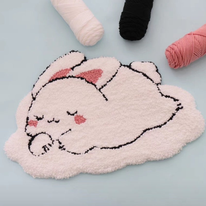 Bunny Rug - Etsy