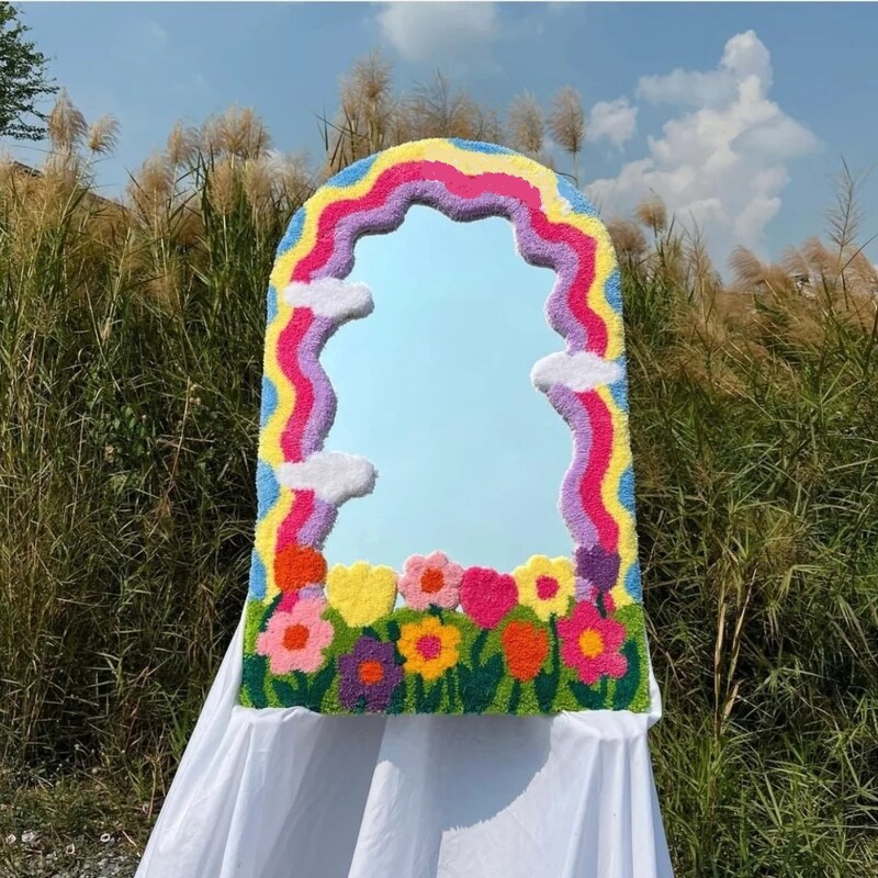 Tufted Mirror - Etsy