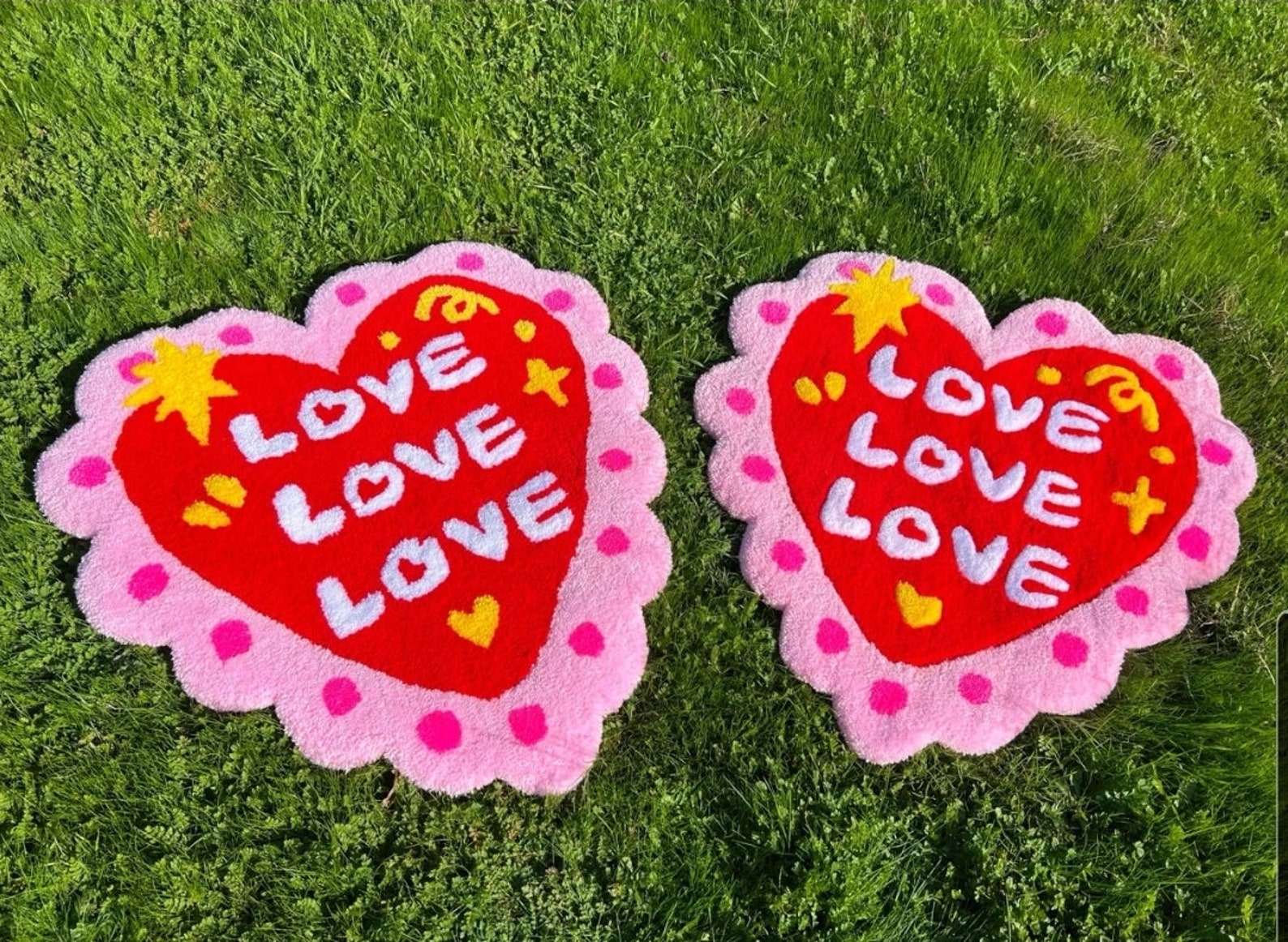 Punch Needle Tuft Love Rug / Beginner DIY Kit - Etsy