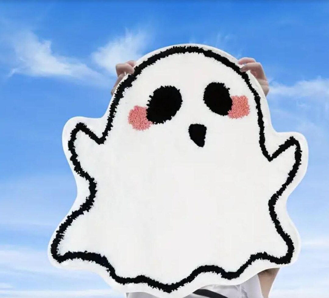 Spootakcular Punch Needle Kit Halloween Cute Ghost Punch Needle Rug Kit ...