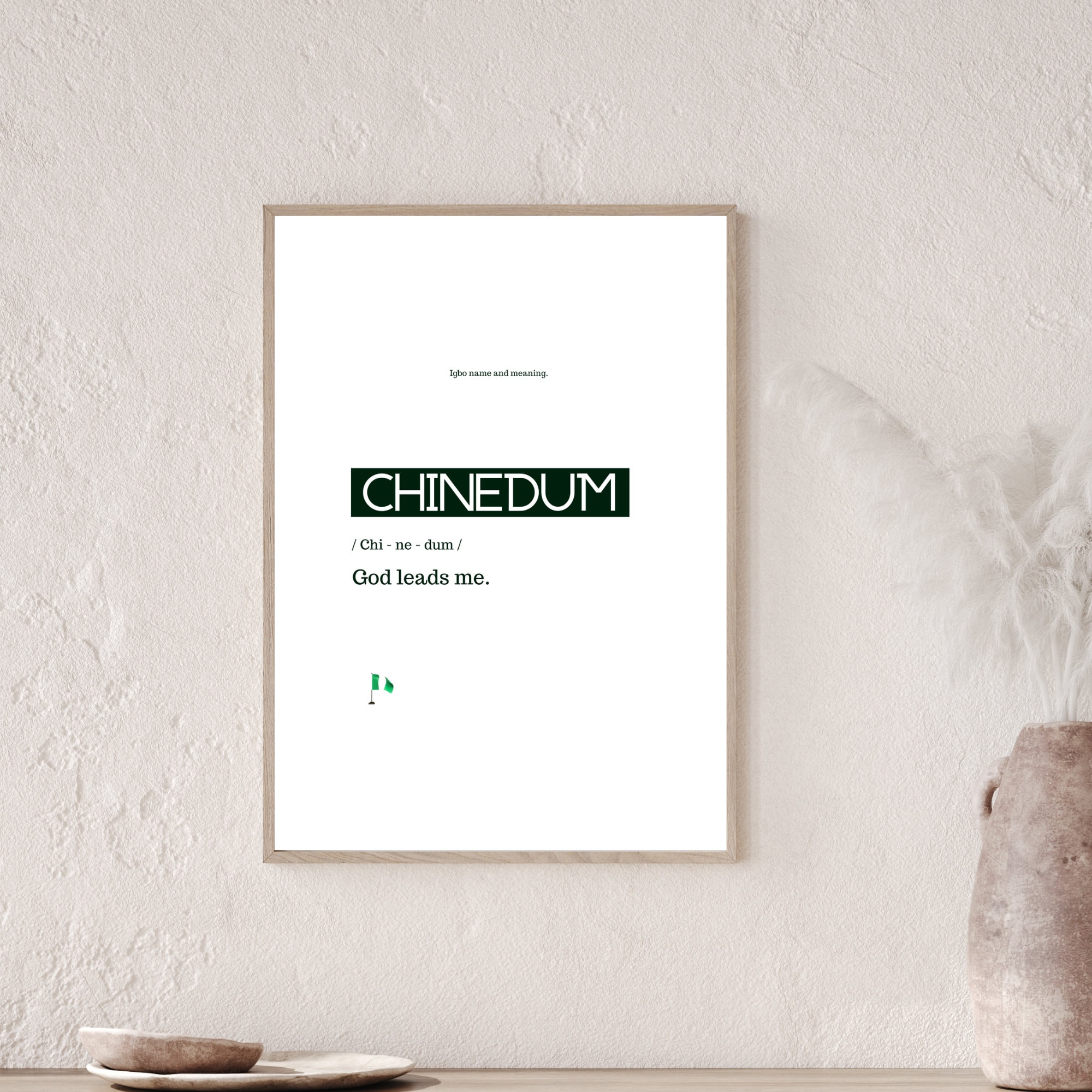 Igbo Name CHINEDUM and Meaning. Igbo Printables. Digital Prints - Etsy