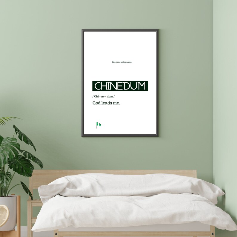 Igbo Name CHINEDUM and Meaning. Igbo Printables. Digital Prints - Etsy