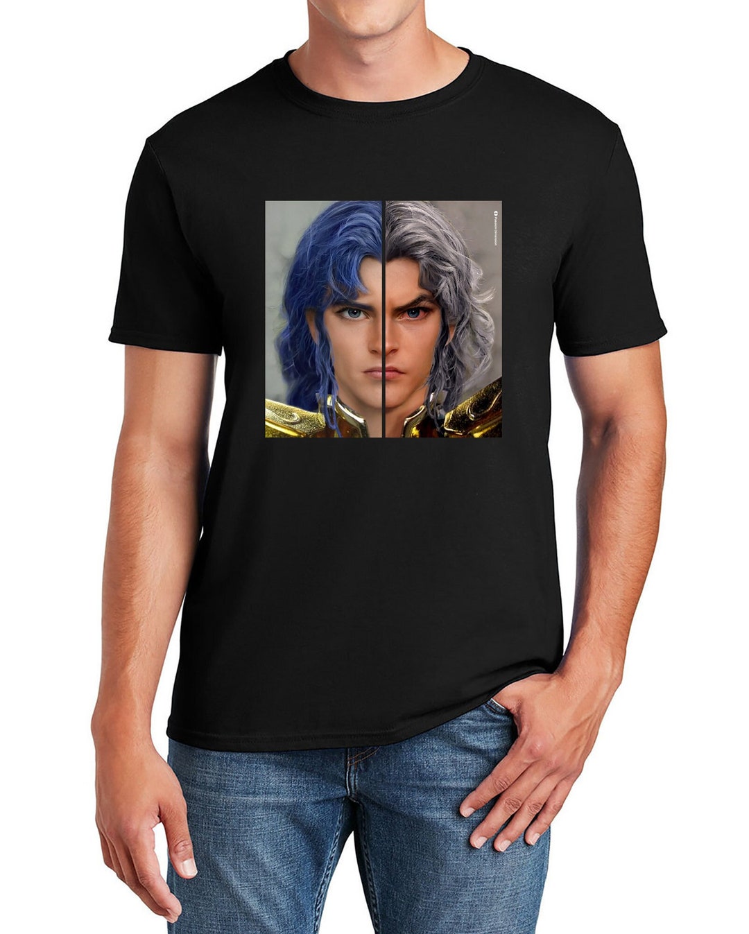 Saint Seiya Double Gemini Saga Original Portrait T Shirt - Etsy