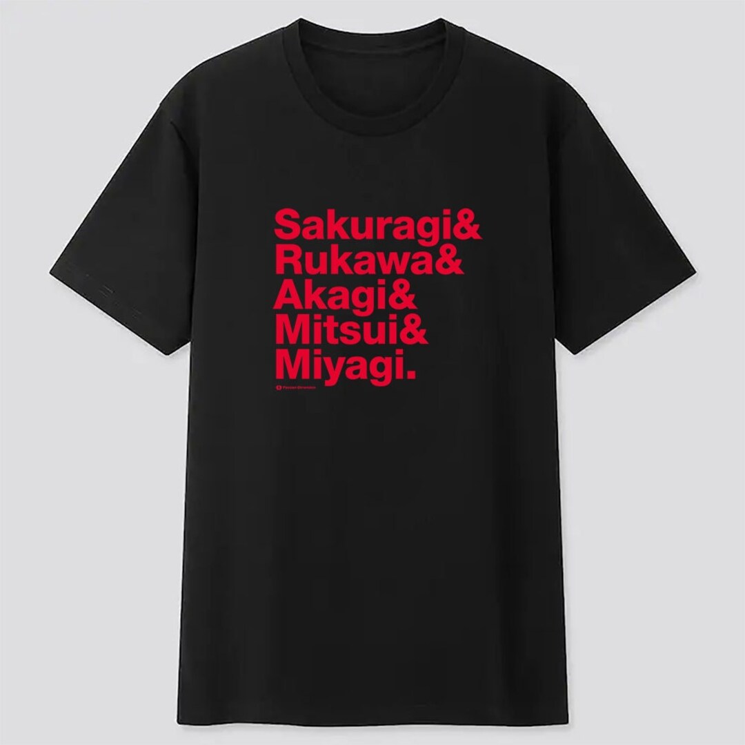 Slam Dunk Shohoku Names T Shirt RE スラムダンク 灌籃高手湘北T恤 - Etsy