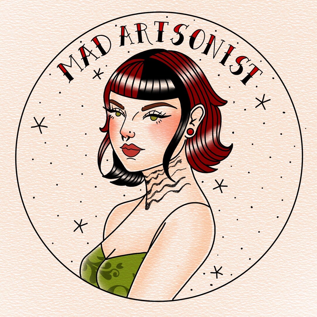 American Traditional Self Portraits - Etsy