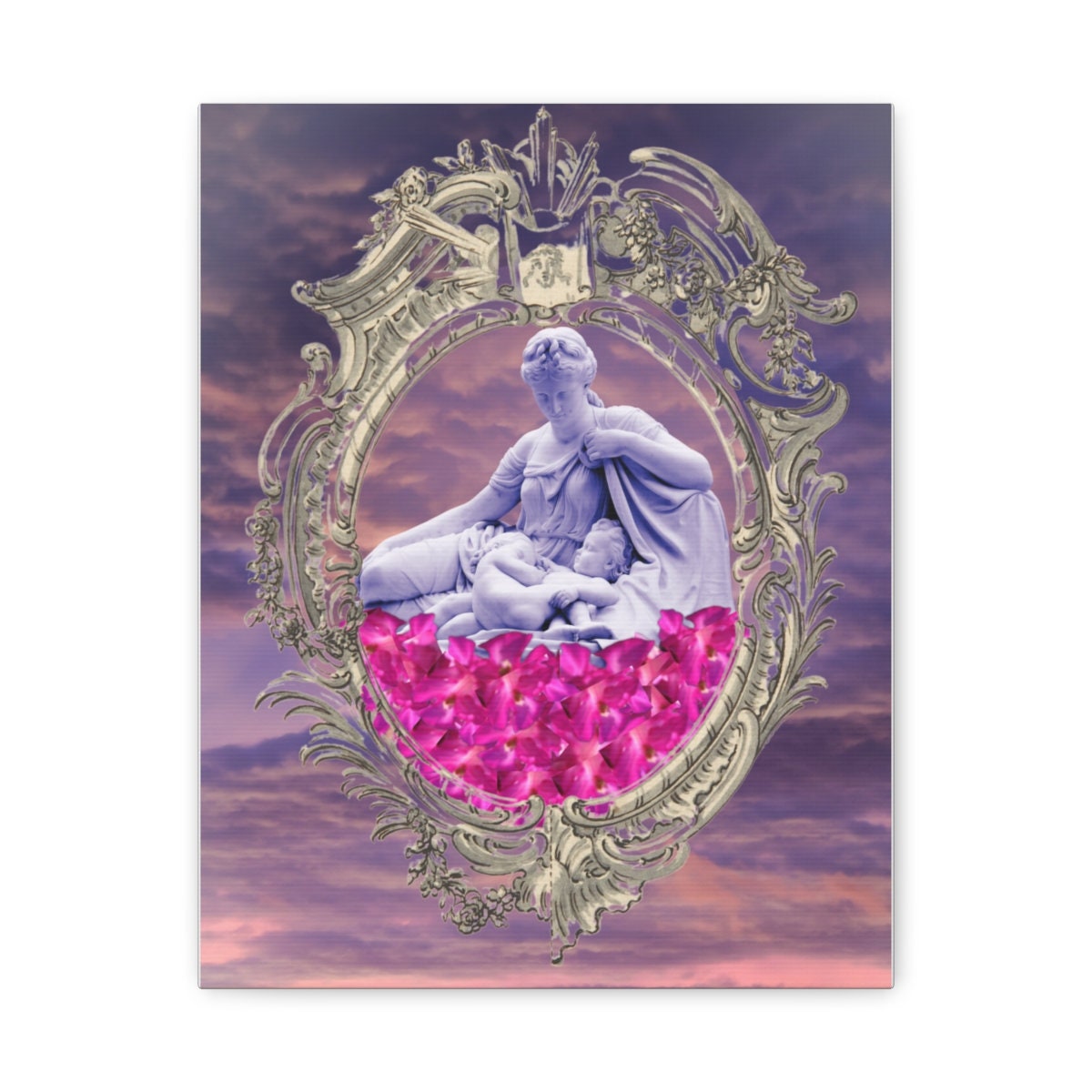 Mother Goddess Latona, Diana and Jupiter. A Digital Collage on Matte ...