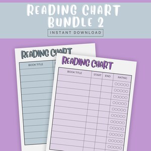 Summer Planning and Reading Chart Printables - Etsy
