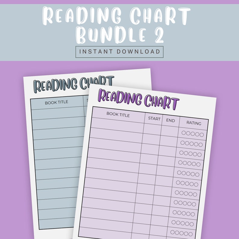 Summer Planning and Reading Chart Printables - Etsy