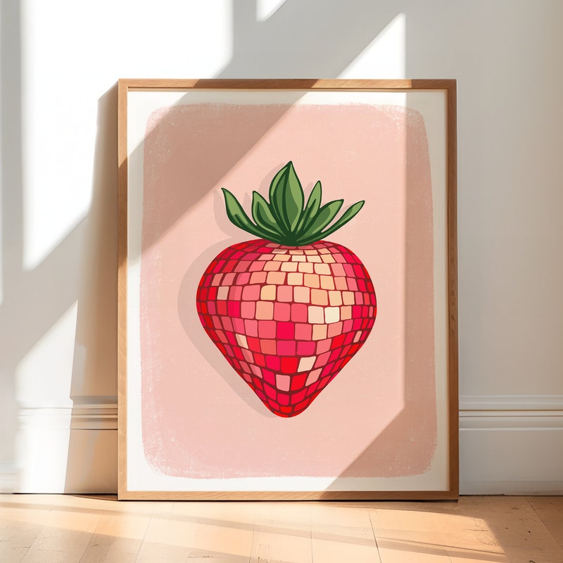 Disco Ball Fruit Art - Etsy