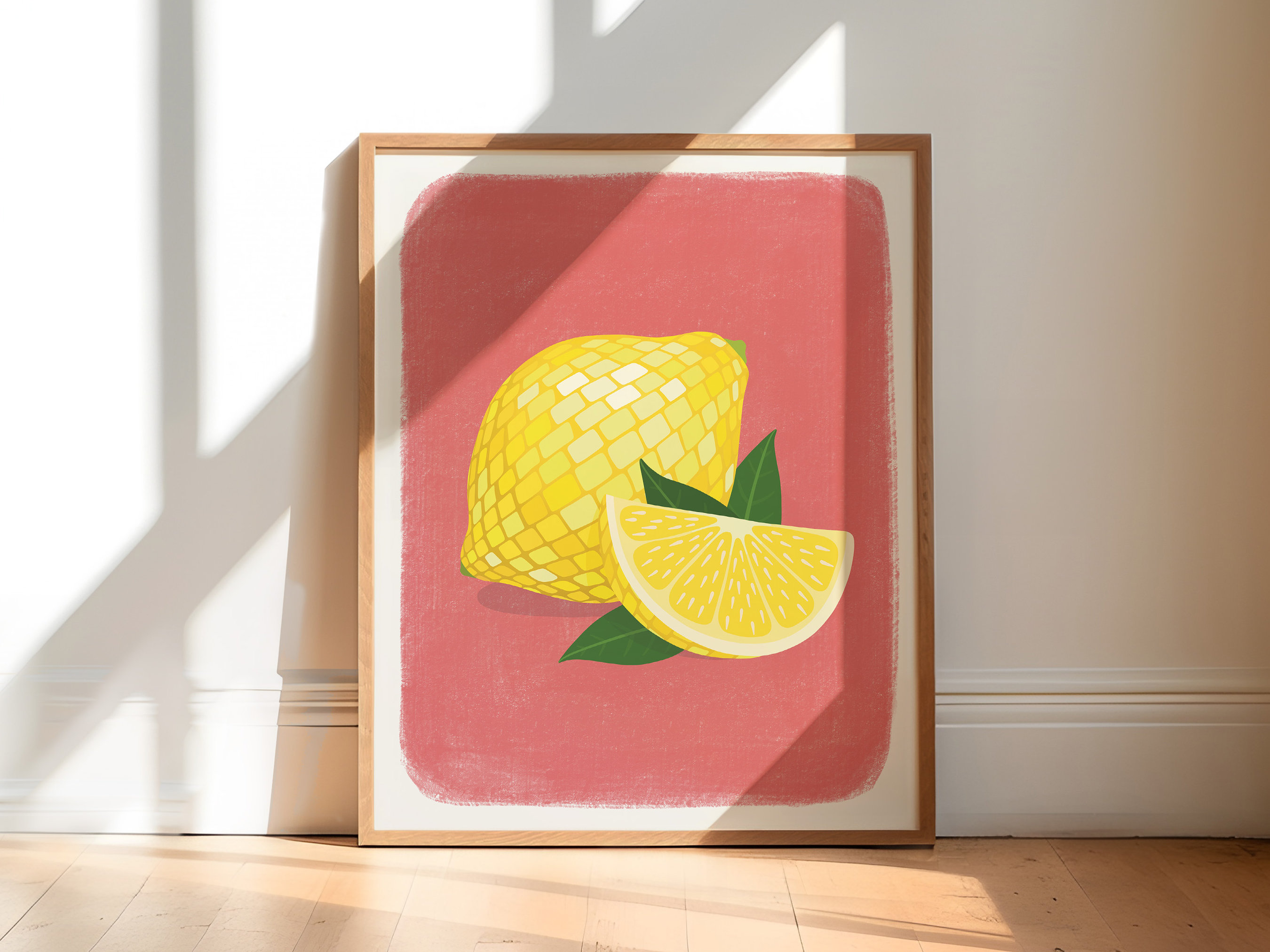 Lemon Art Print, Disco Ball Decor, Disco Print, Y2K Art, Coconut Girl ...