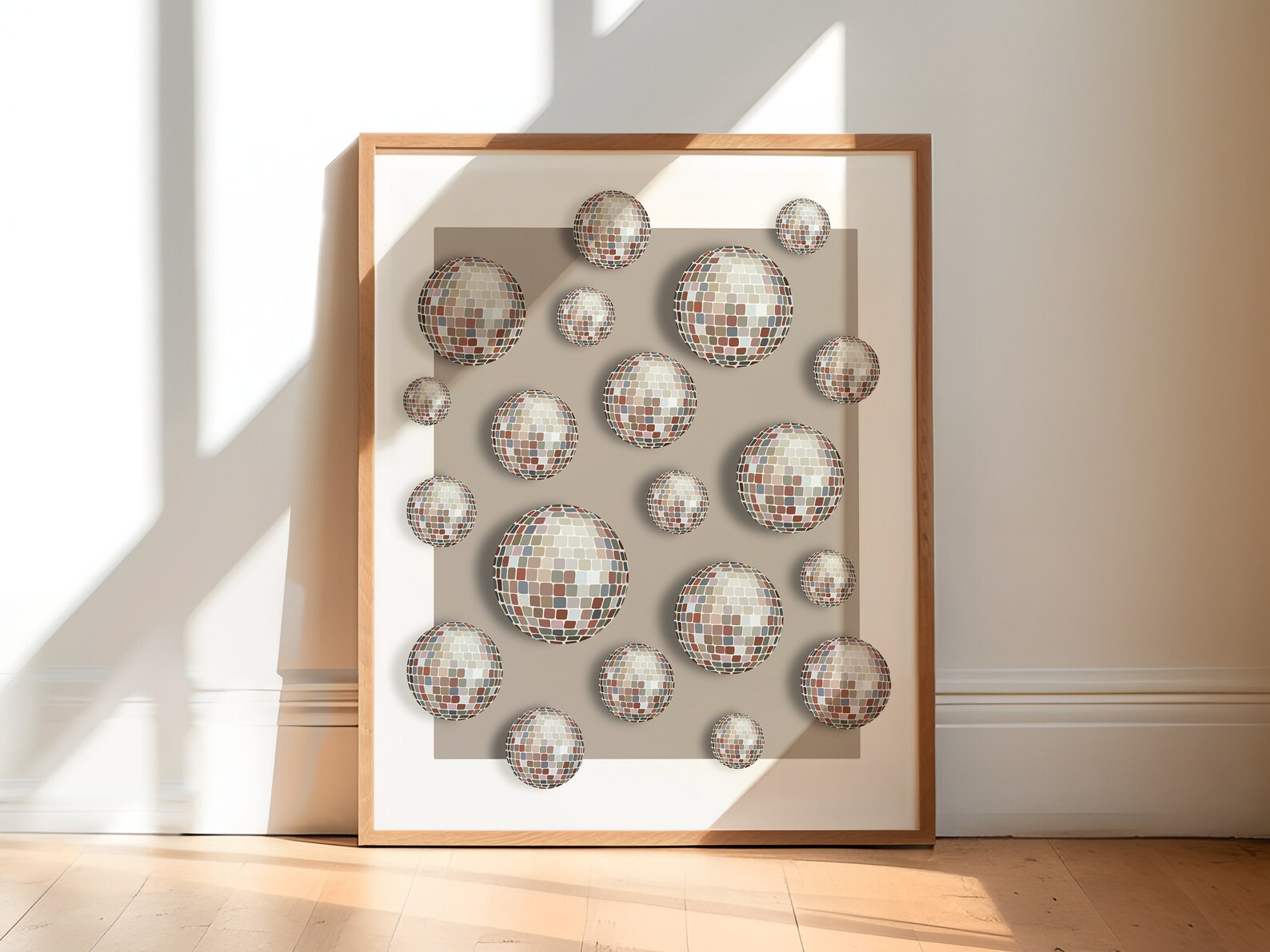 Disco Balls Art Print, Disco Ball Decor, Mirrorball Poster, Funky ...