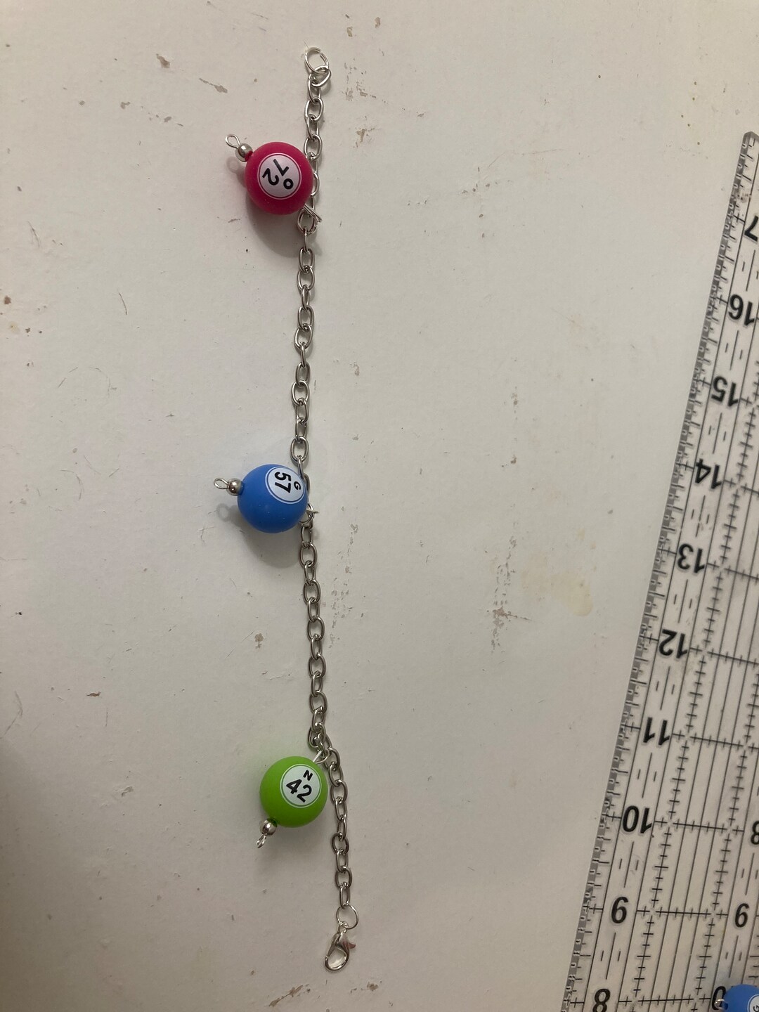 Bingo Ball Numbers Bracelet - Etsy