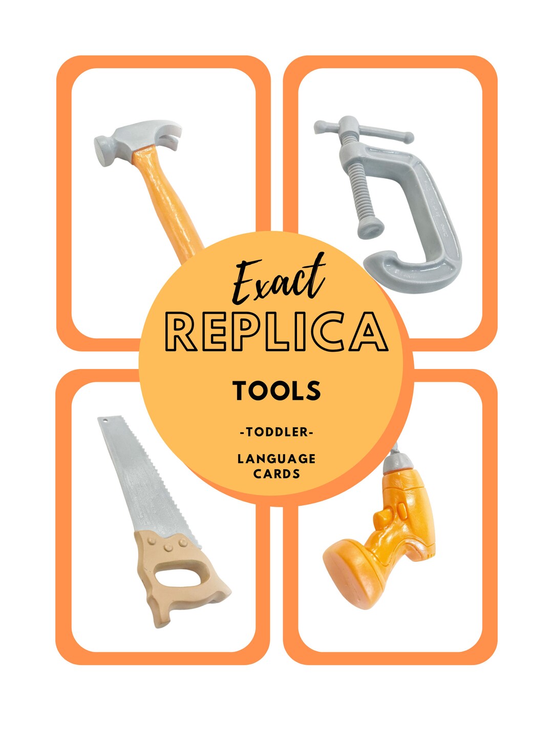 Montessori Toddler Language Cards - Tools - Etsy