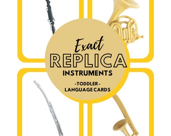 Montessori Toddler Language Cards Musical Instruments - Etsy