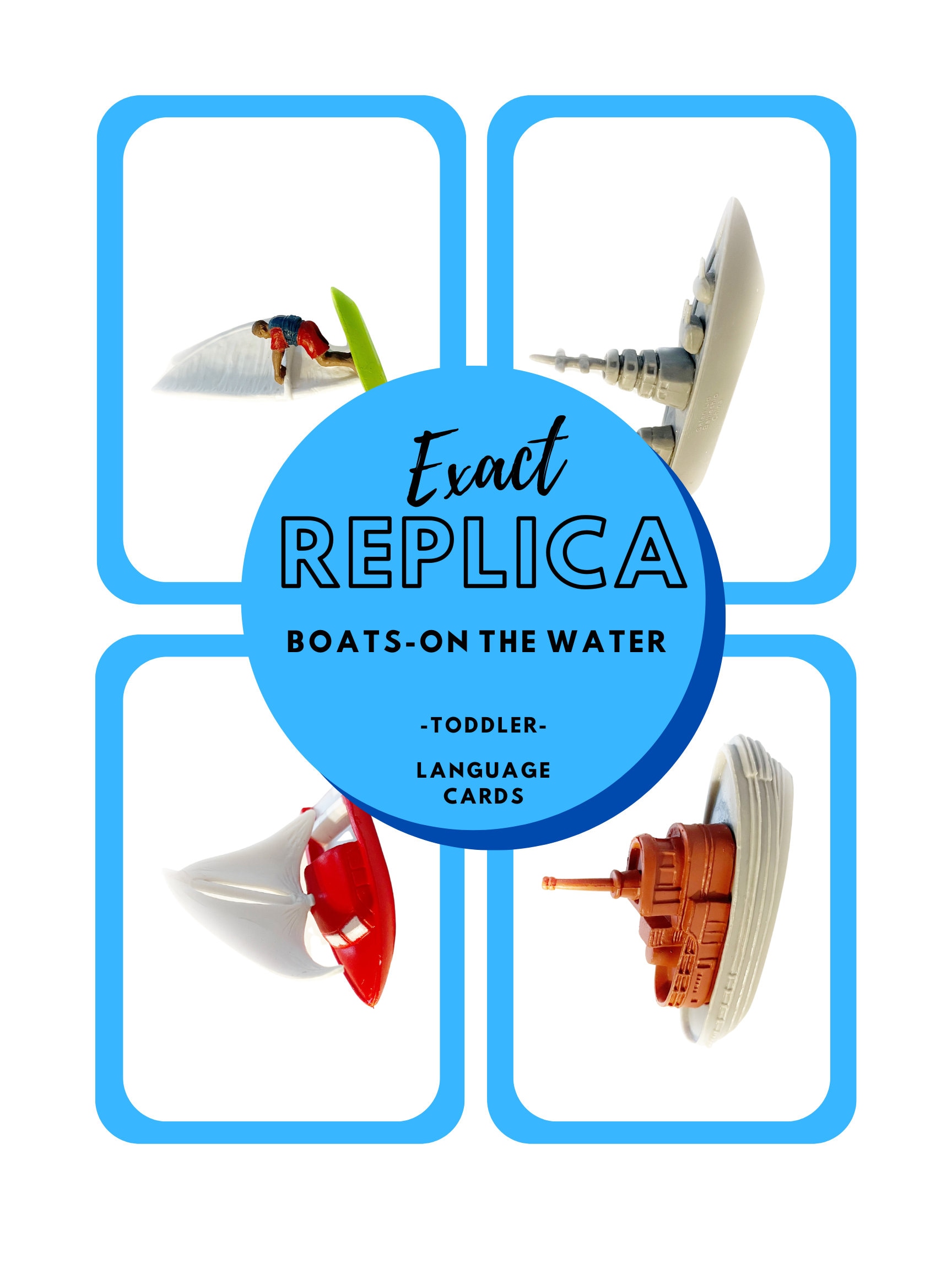 Montessori Toddler Language Cards - Boats - Etsy