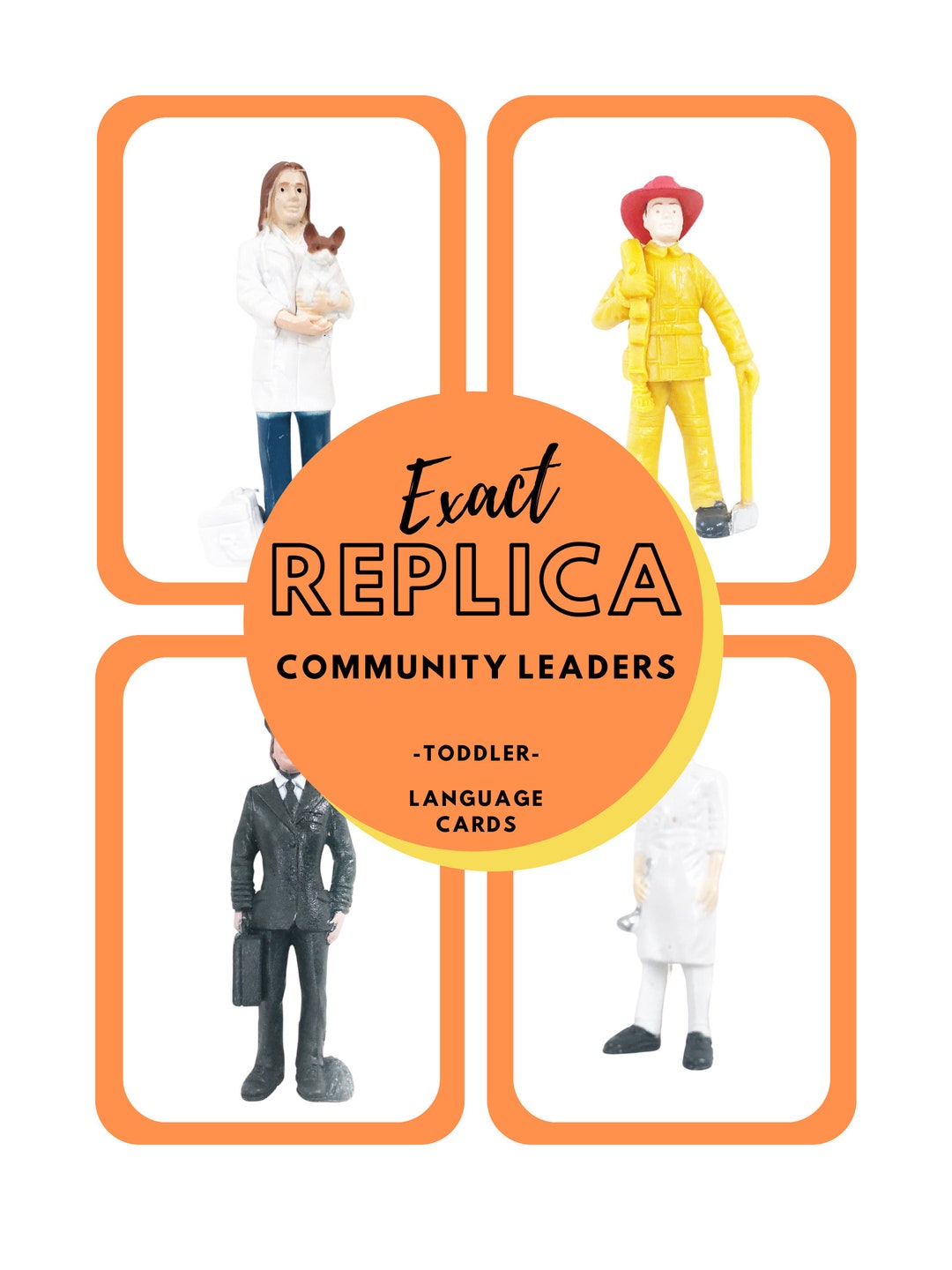 Montessori Toddler Language Cards - Community Leaders - Etsy