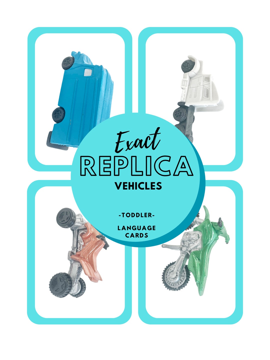 Montessori Toddler Language Cards- Vehicles - Etsy