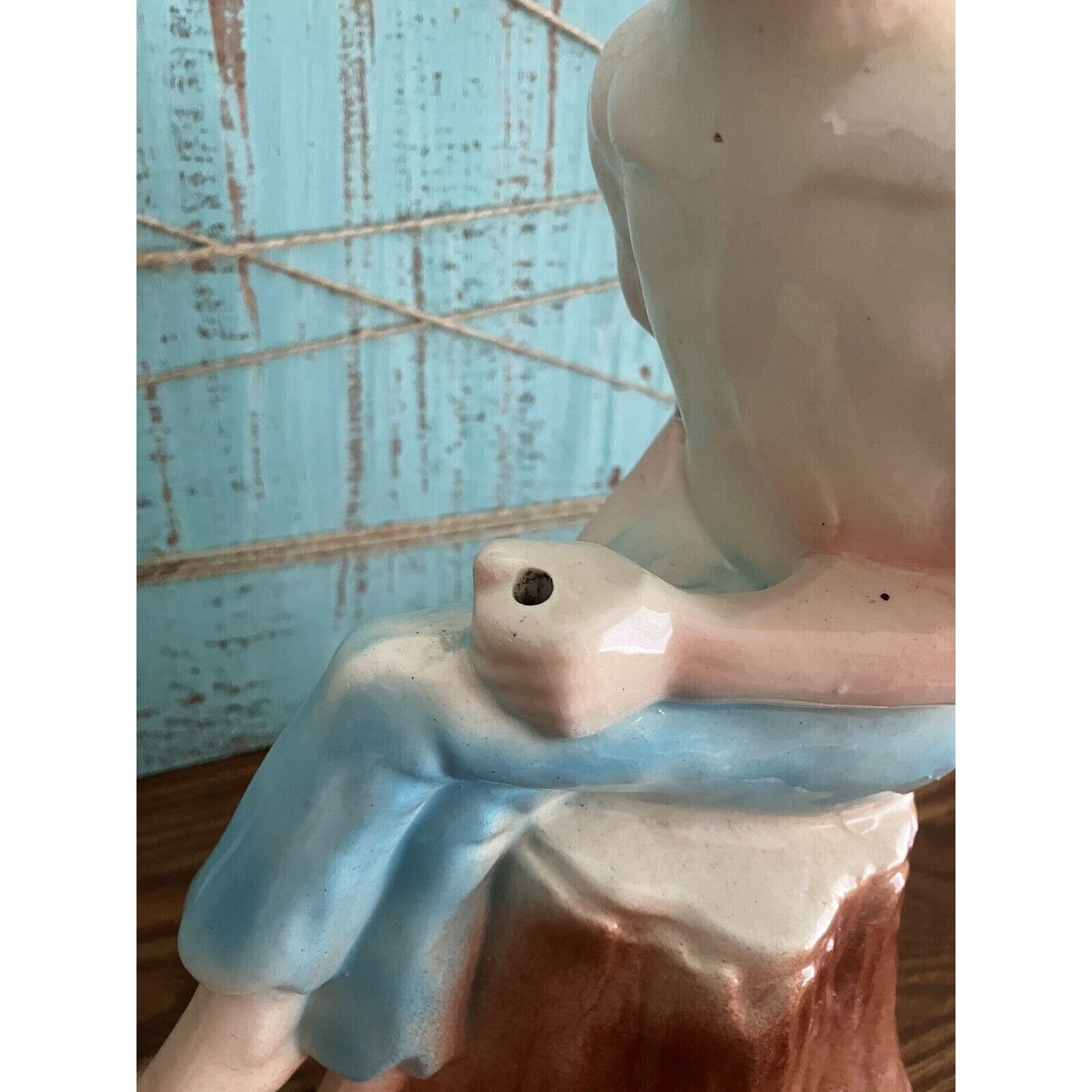 Robinson Ransbottom Ceramic Bird Bath Insert Huck Boy Fishing - Etsy