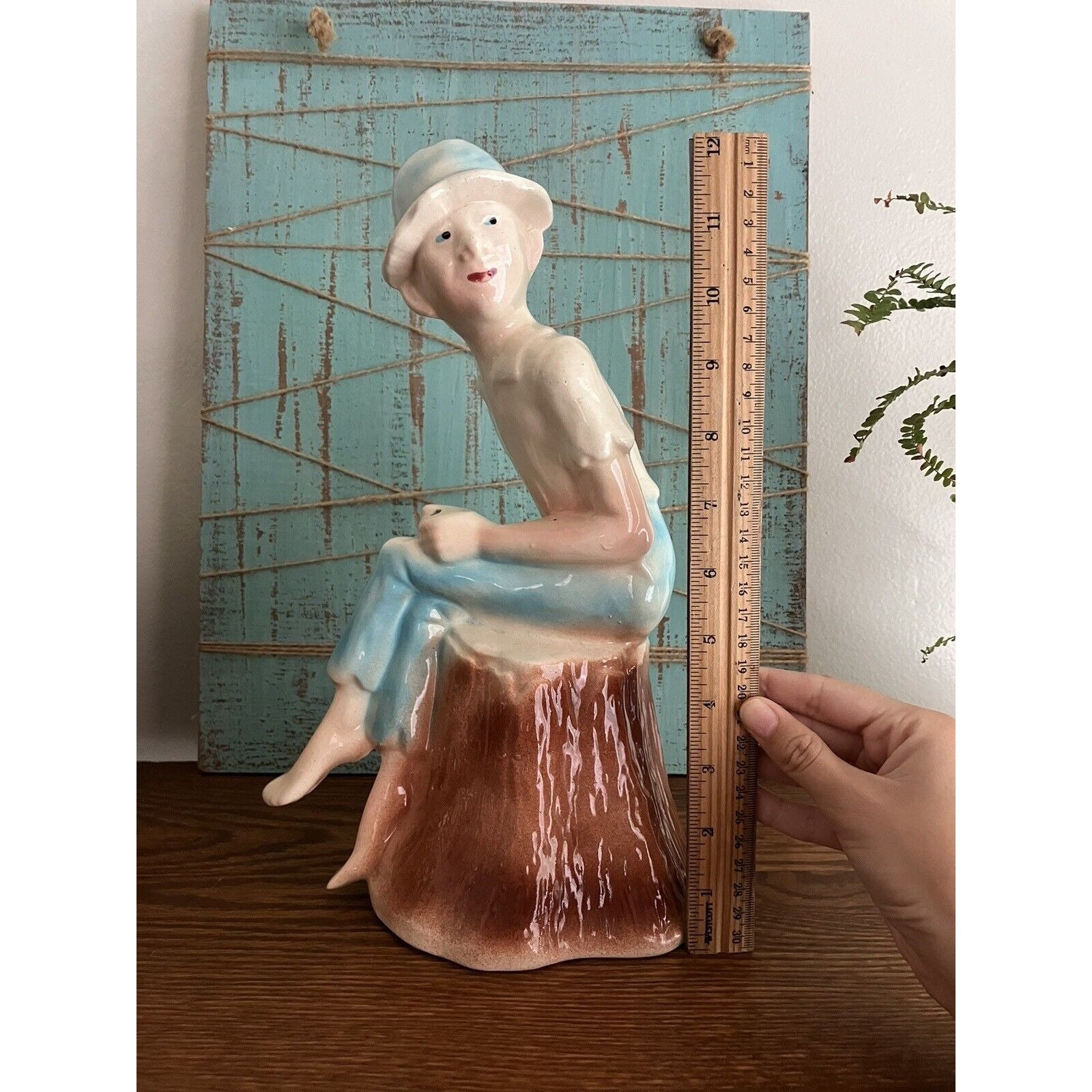 Robinson Ransbottom Ceramic Bird Bath Insert Huck Boy Fishing - Etsy