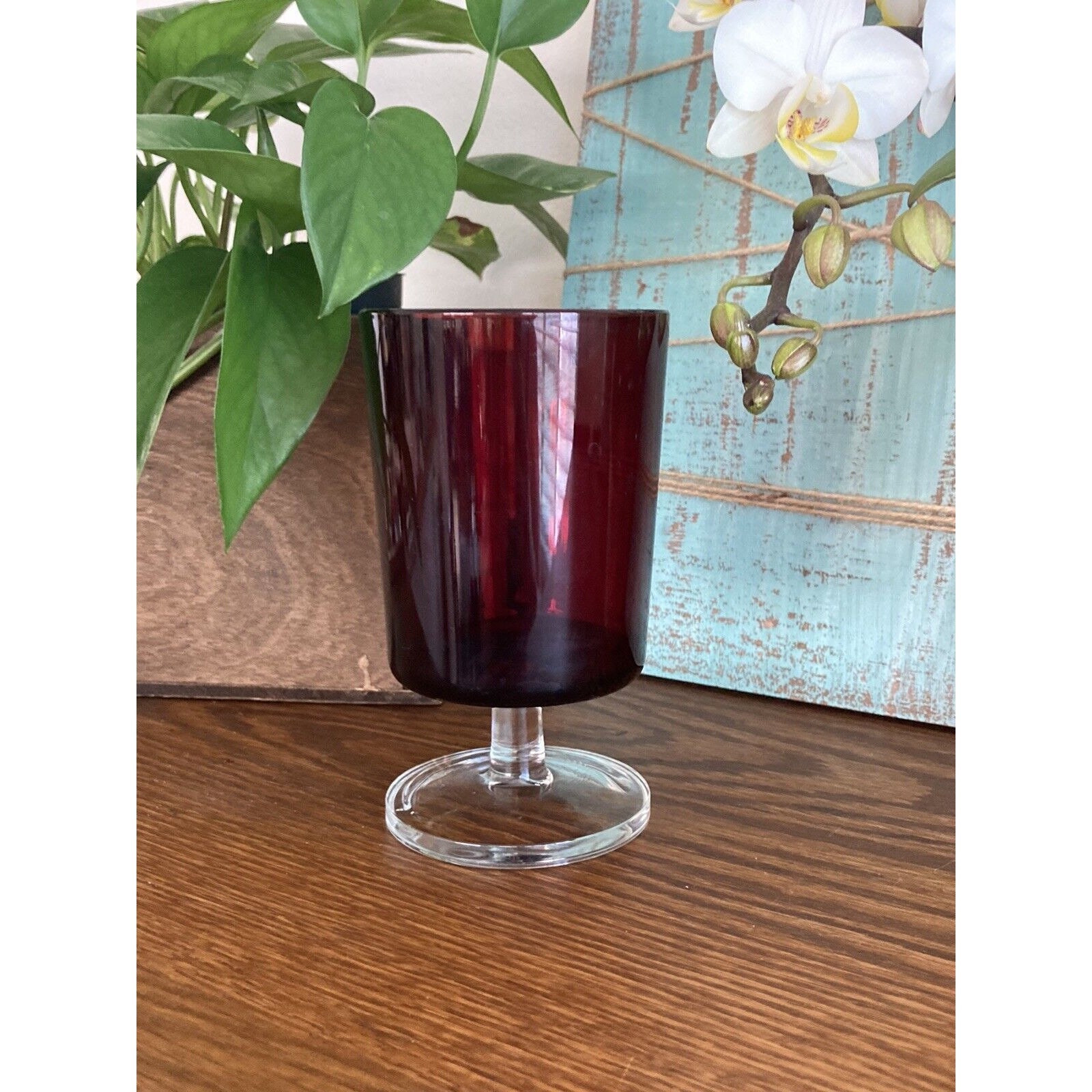 5 Vintage Luminarc ARCOROC FRANCE Ruby Red Cordial Glasses 5 - Etsy