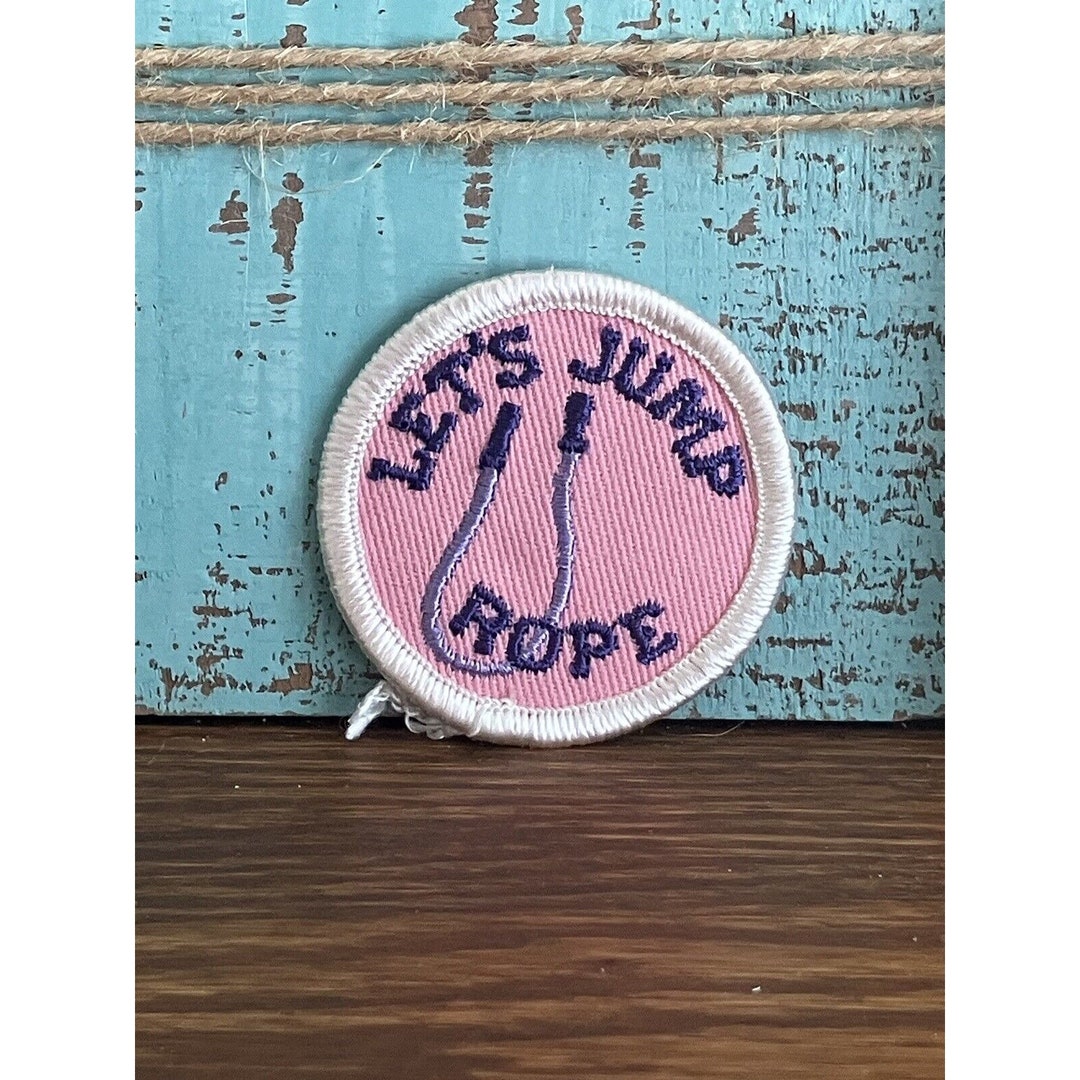 Vintage Girl Scouts Lets Jump Rope Iron on Patch - Etsy