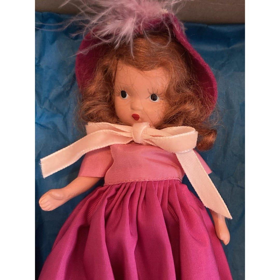 Nancy Ann Storybook Doll #160 PRETTY MAID Bisque Jointed Molded Socks ...