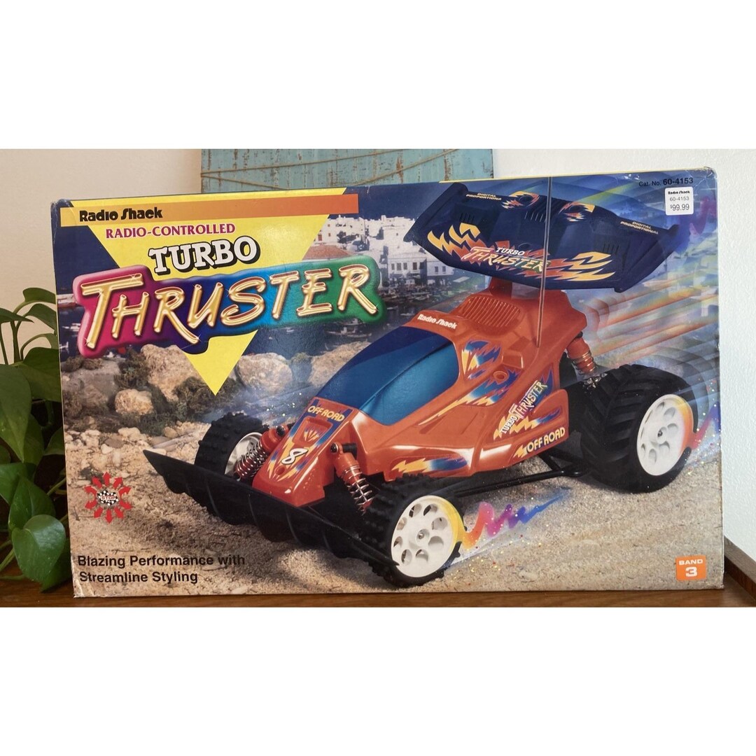 Vintage Radio Shack Turbo Thruster Remote Control Car Brand New in Box ...