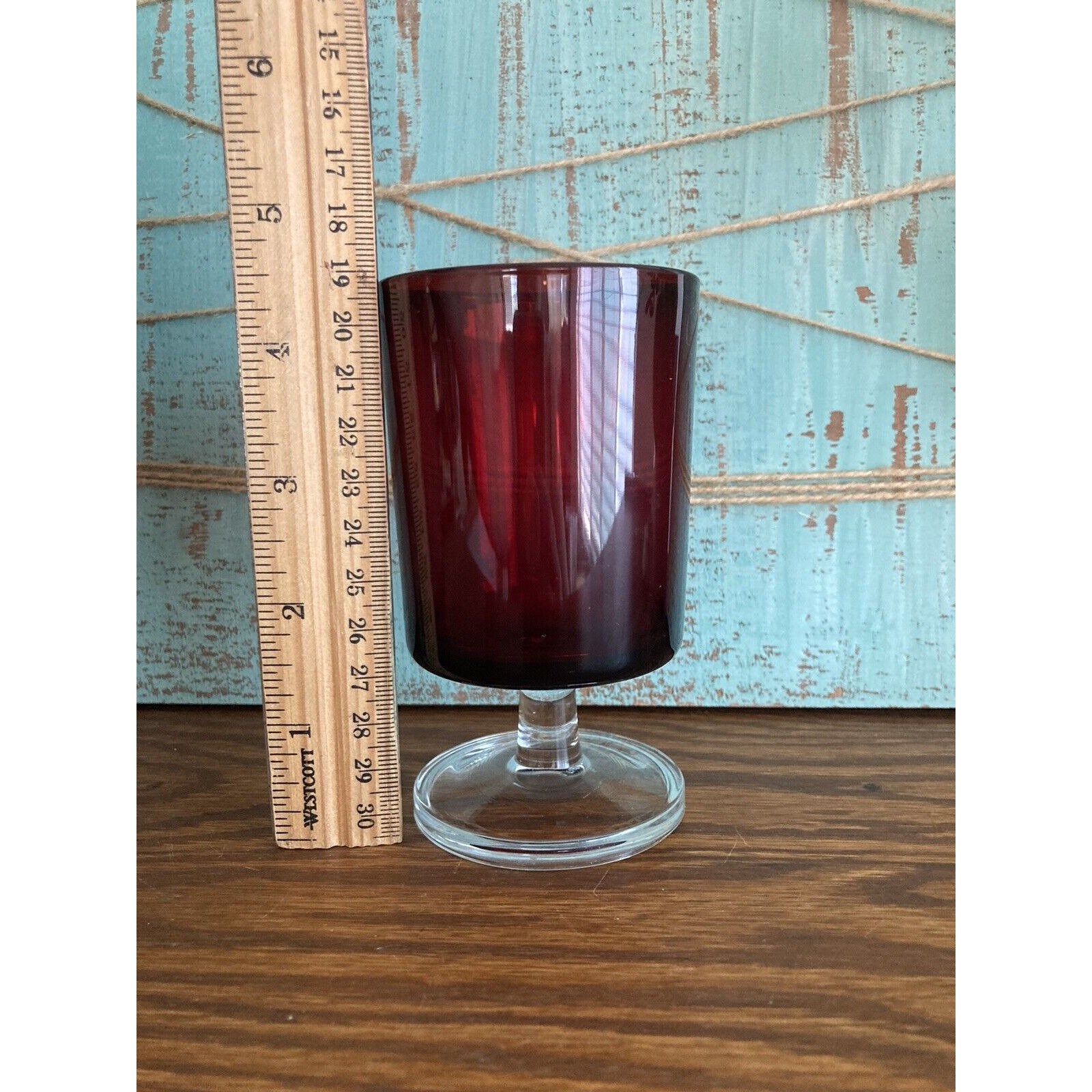 6 Vintage Luminarc ARCOROC FRANCE Ruby Red Cordial Glasses 4 1/4 - Etsy