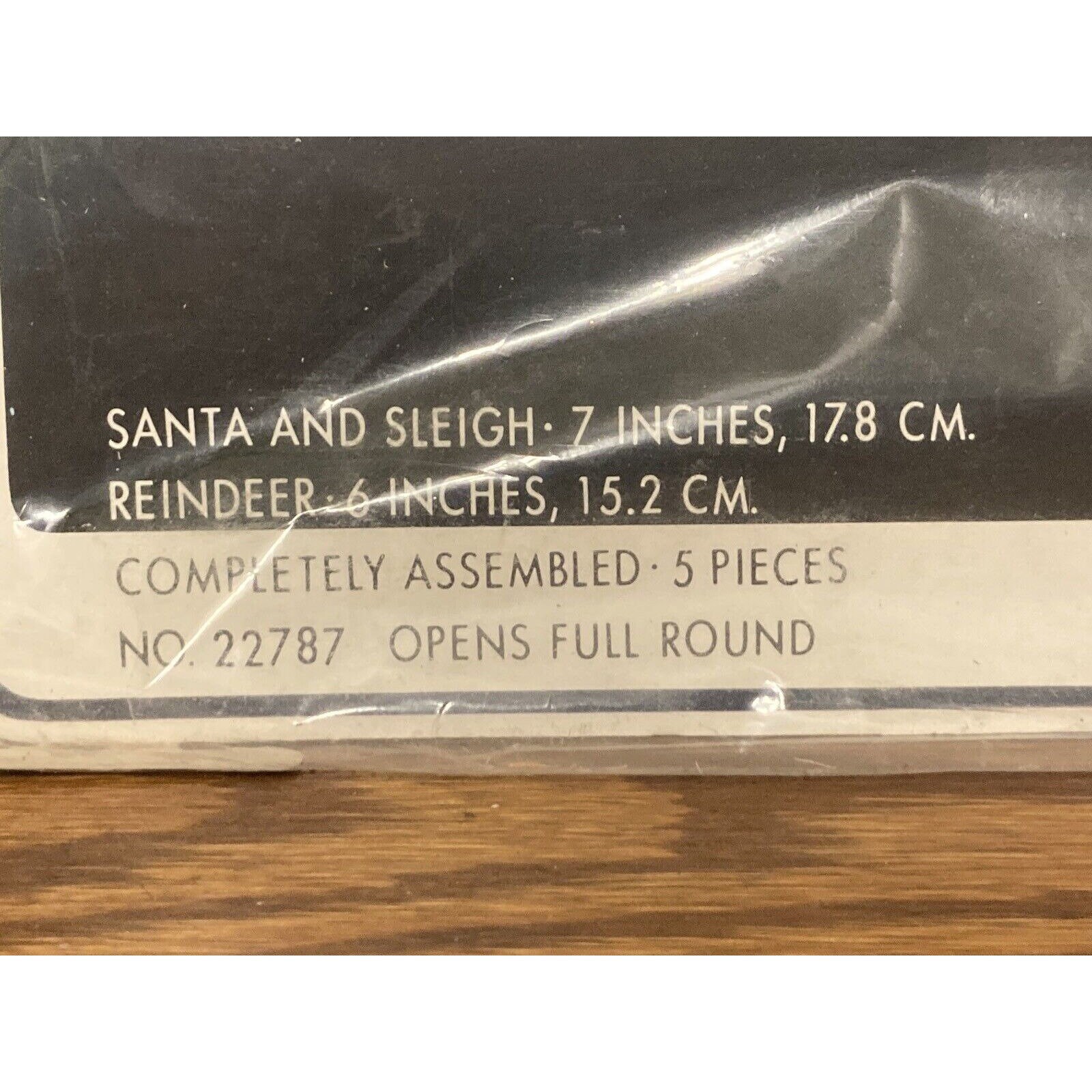 VTG 1979 Beistle Santa & Sleigh Art Tissue Centerpiece New in - Etsy