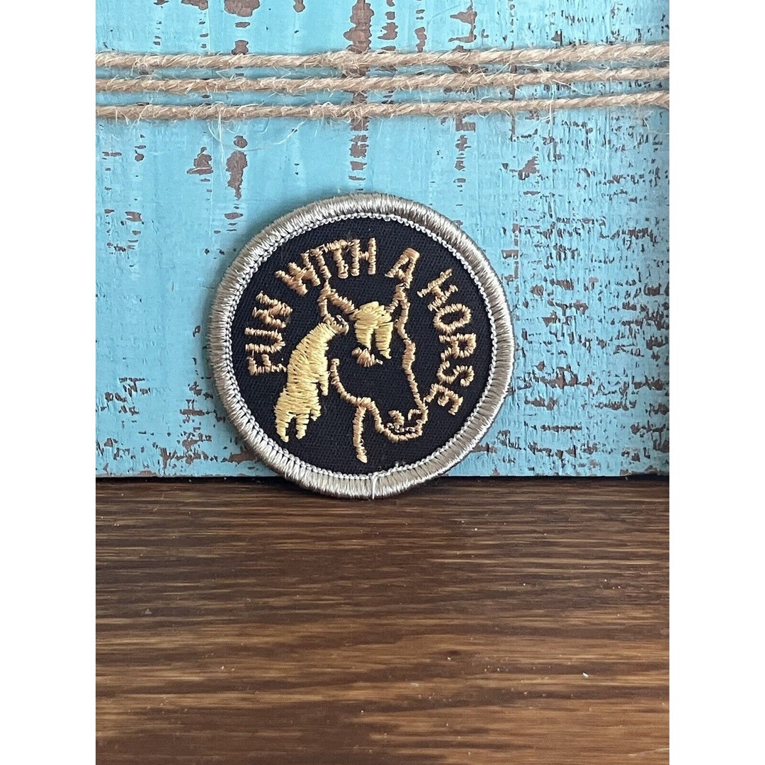 Vintage Fun With A Horse Girl Scout Patch - Etsy