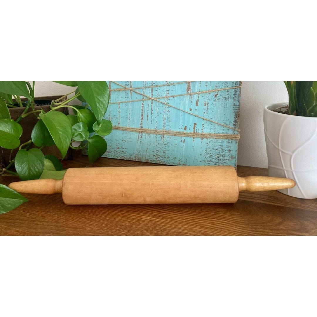 Foley Wooden Rolling Pin Stamped Ball Bearing Vintage Maple 18" - Etsy