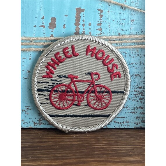 Vintage Wheel House Bike Patch Round 3” - Gem