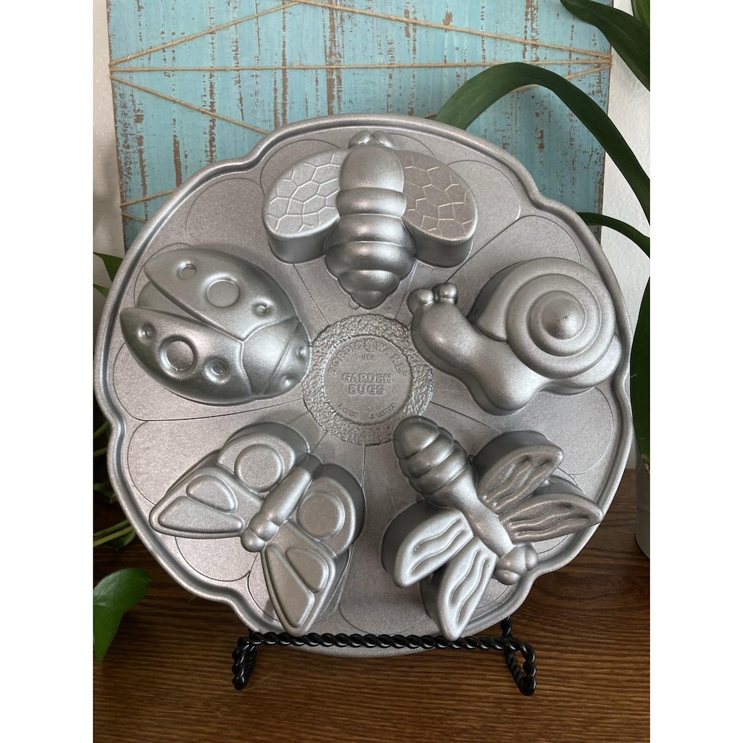 Nordic Ware Garden Bugs Single Cake Pan 3D Baking Mold Cast Aluminum ...
