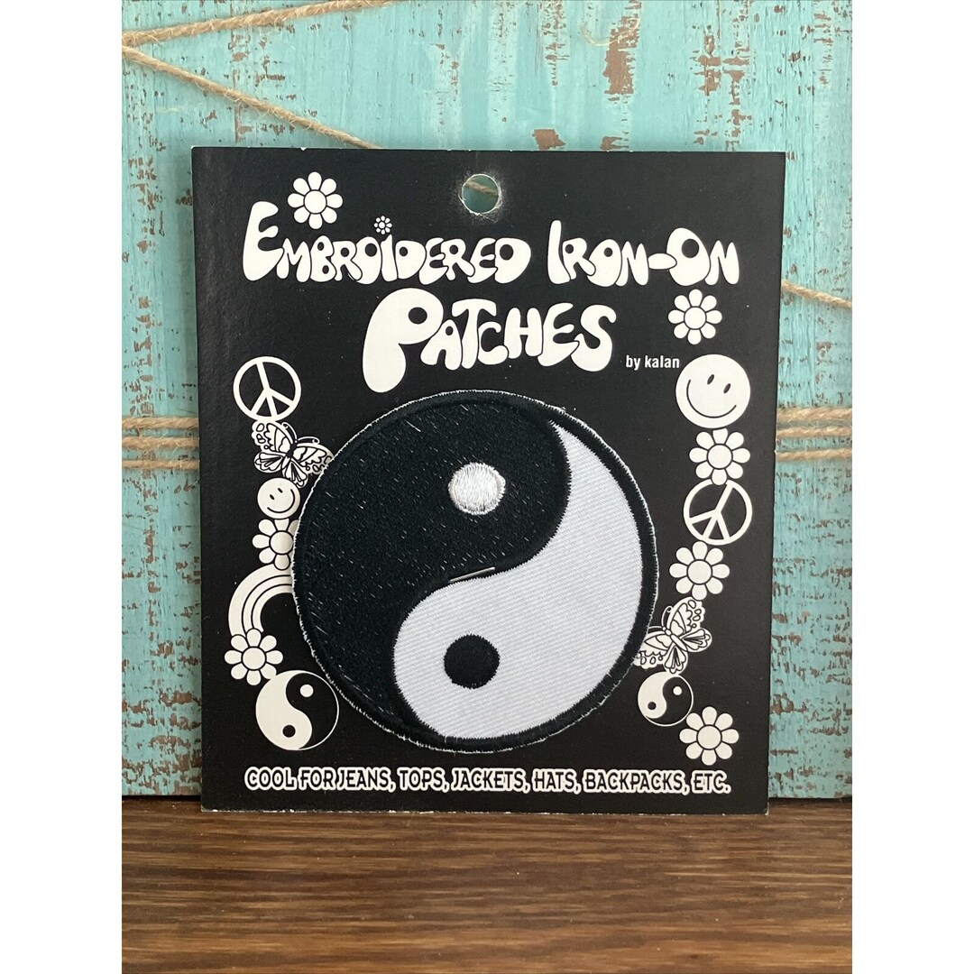 Vintage Kalan Ying Yang Embroidered Iron-on Patch 2.5” Round - Etsy