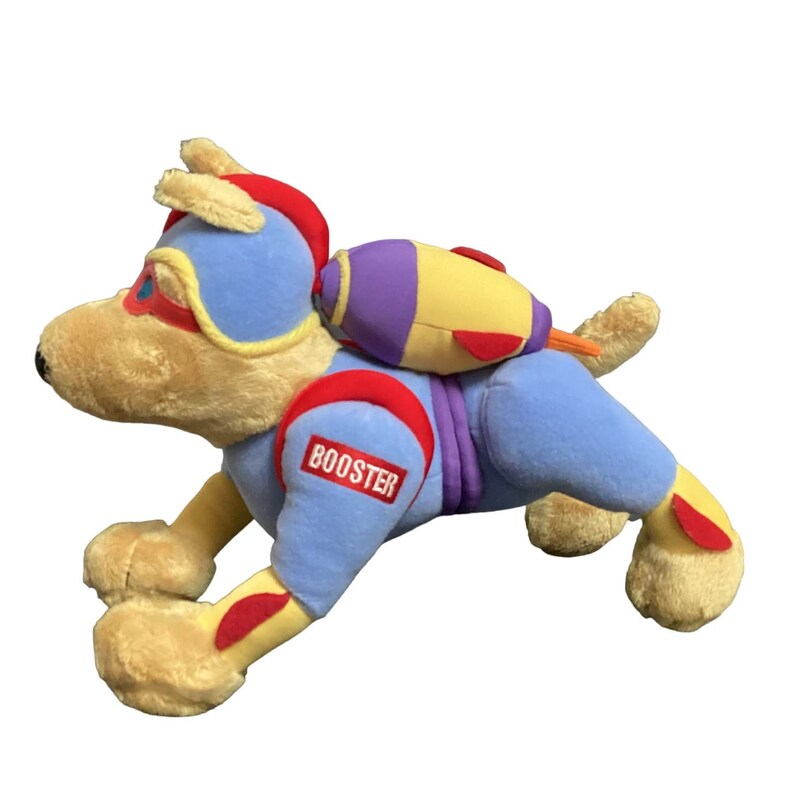 Vintage 2003 Booster Superhero Flying Dog Jet Pack Plush Hero Stuffed ...