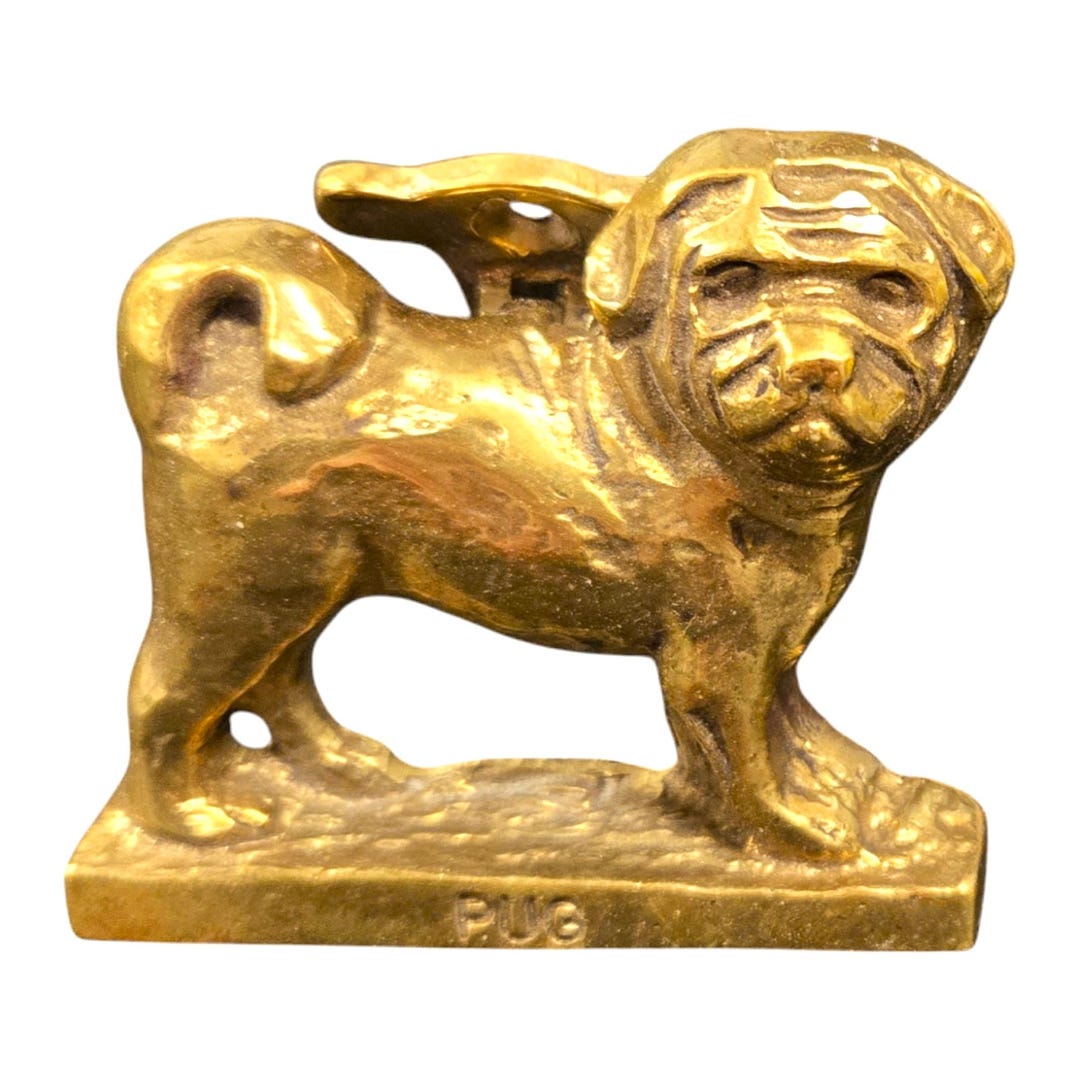 Early 20th Century Brass Pug Door Knocker - Etsy