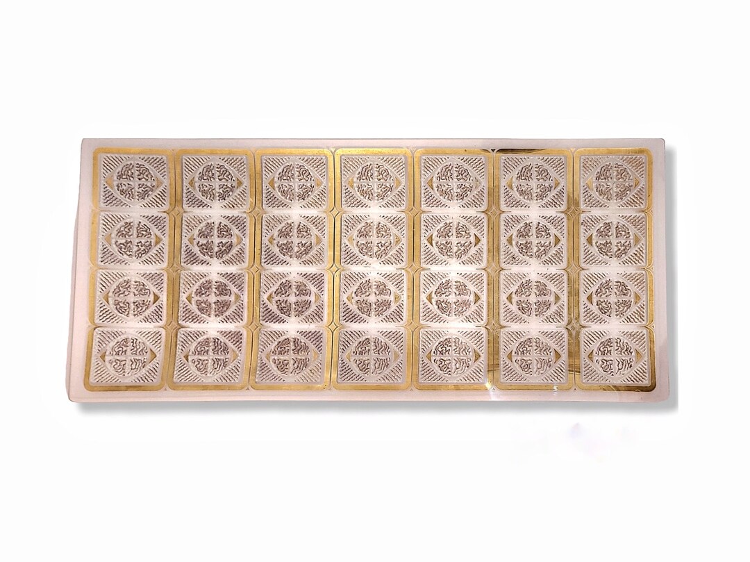 Mid Century Georges Briard Glass Serving Tray or Occasional Dish, Gold ...