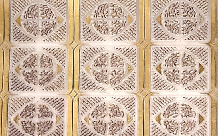 Mid Century Georges Briard Glass Serving Tray or Occasional Dish, Gold ...