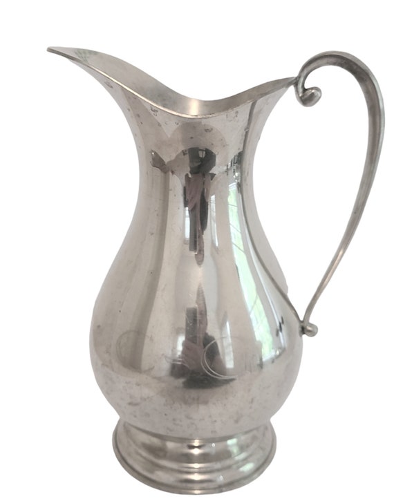 Vintage Kirk Stieff Pewter Colonial Style Water Pitcher - Etsy