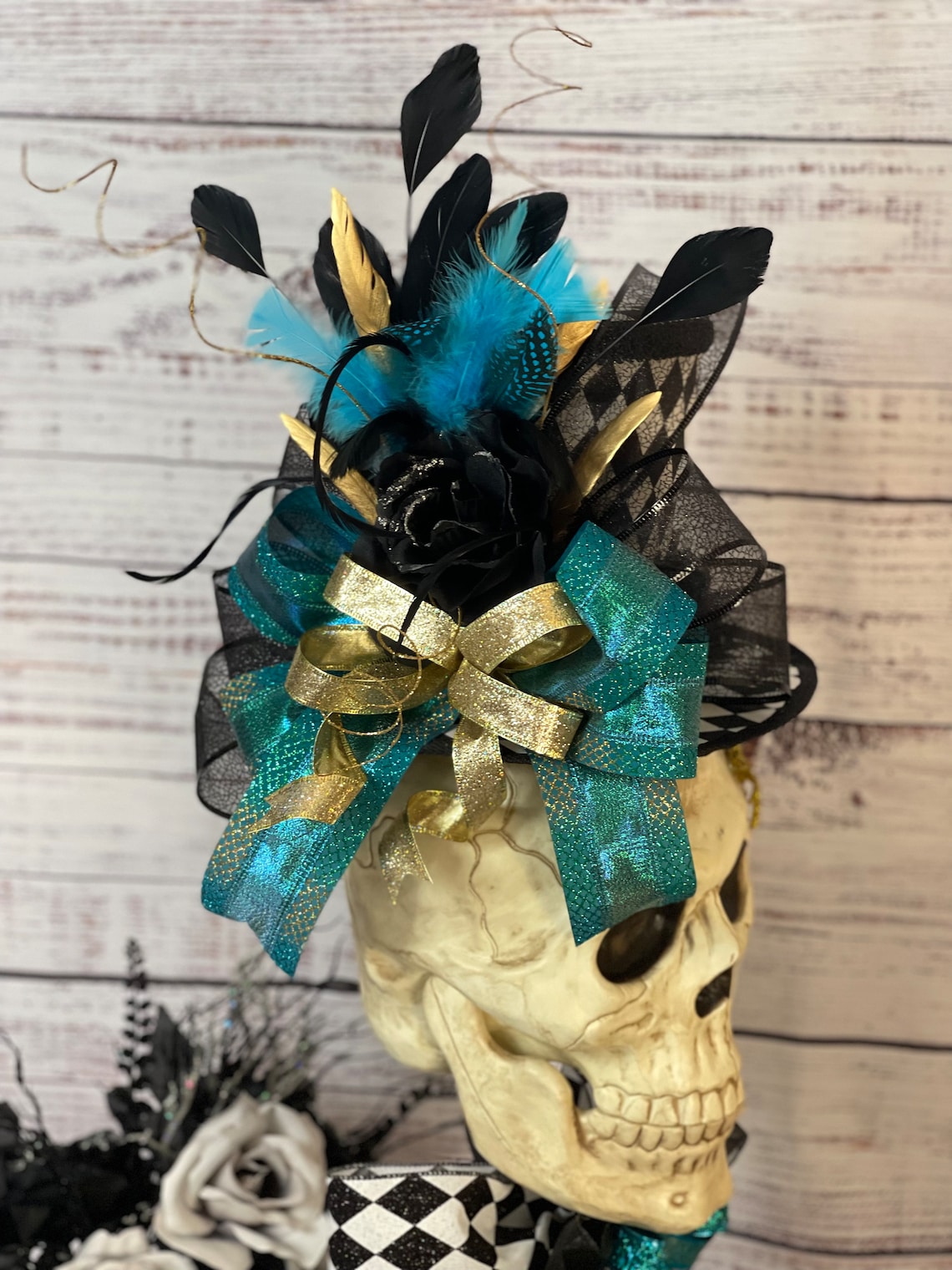 Skull With Top Hat - Etsy