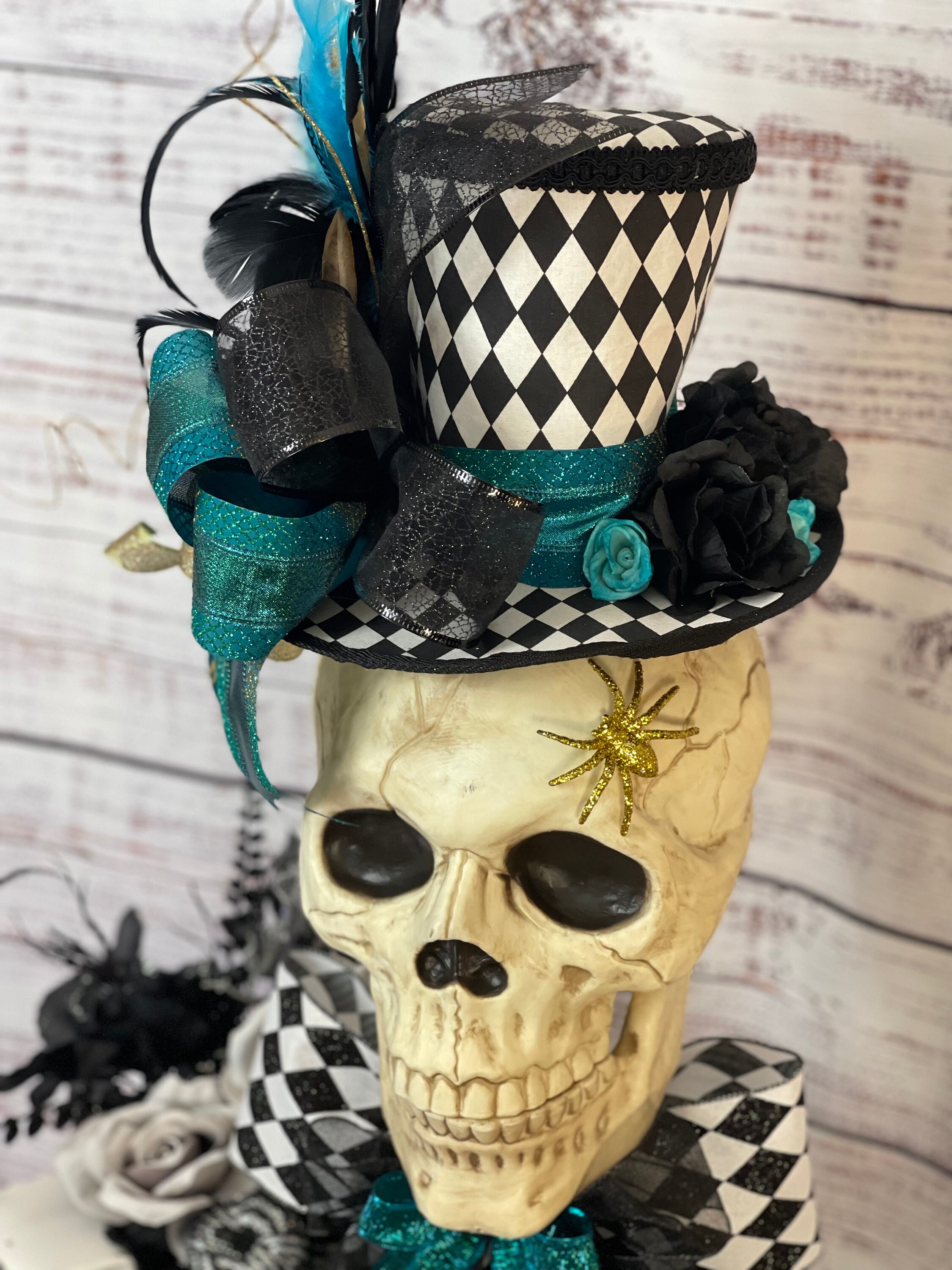 Skull With Top Hat - Etsy