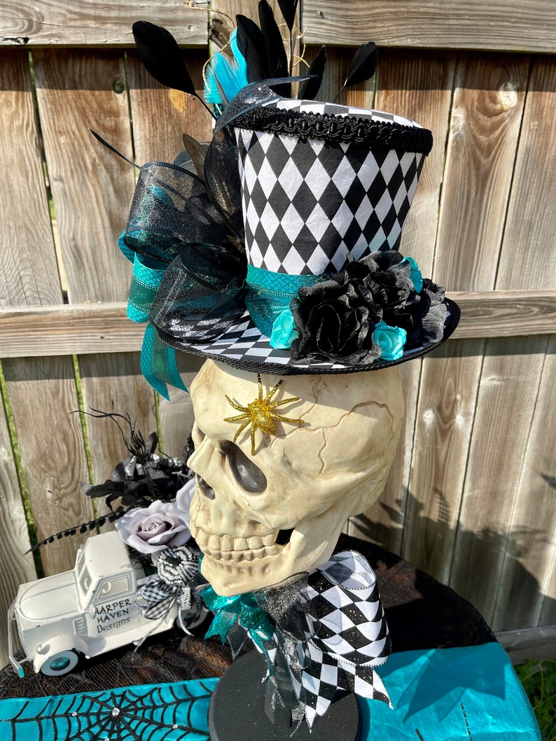 Skull With Top Hat - Etsy