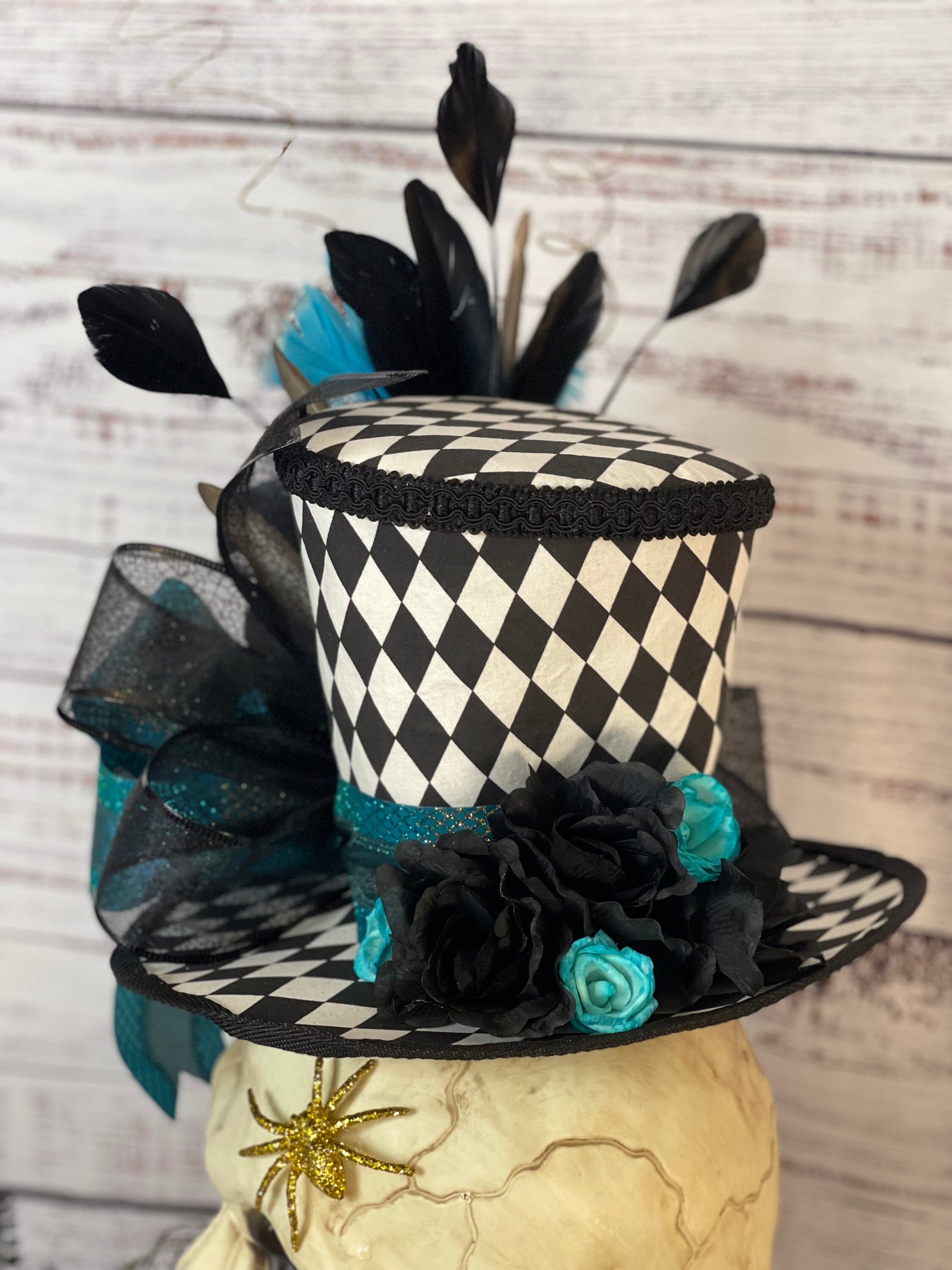 Skull With Top Hat - Etsy