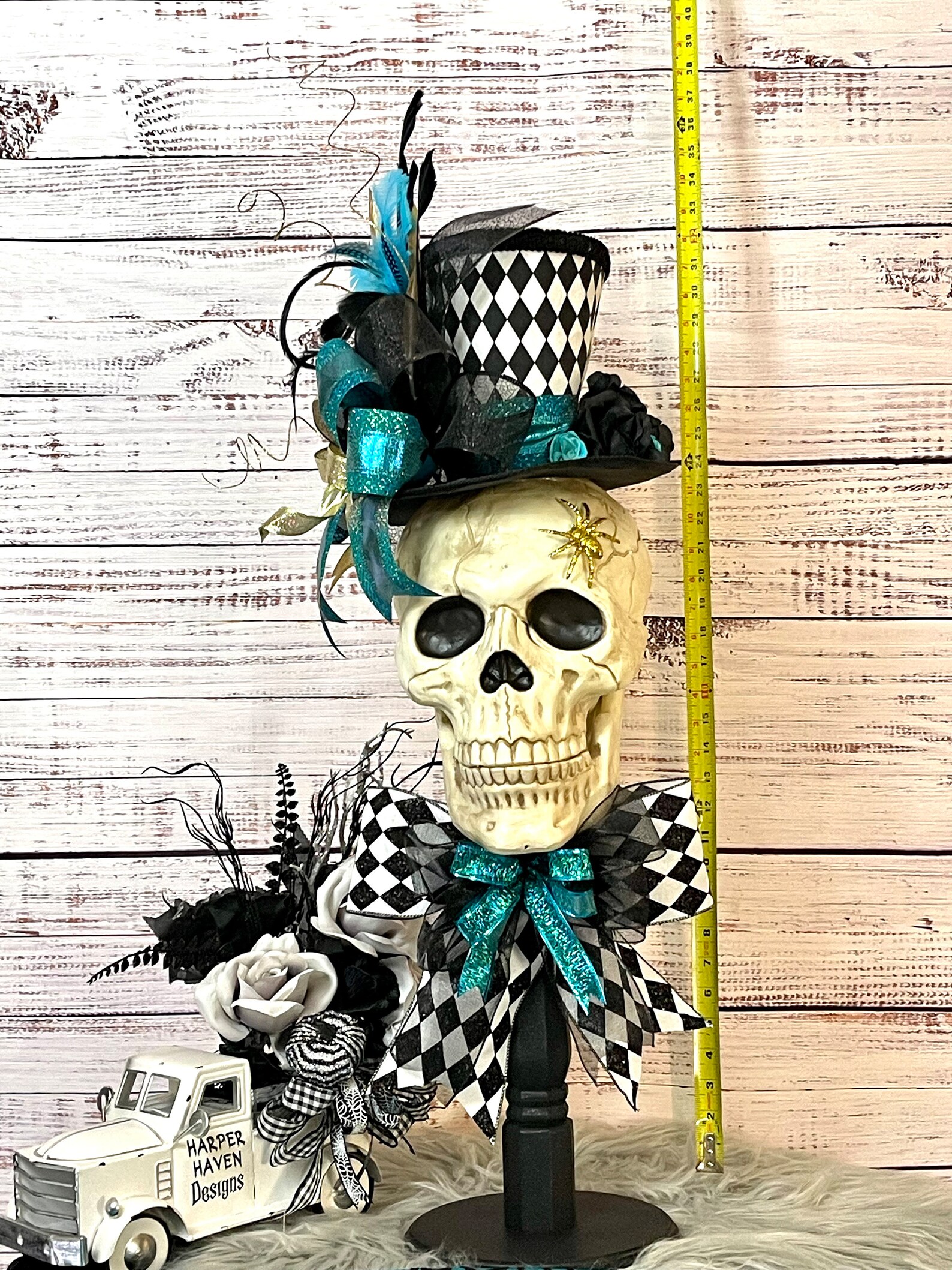 Skull With Top Hat - Etsy