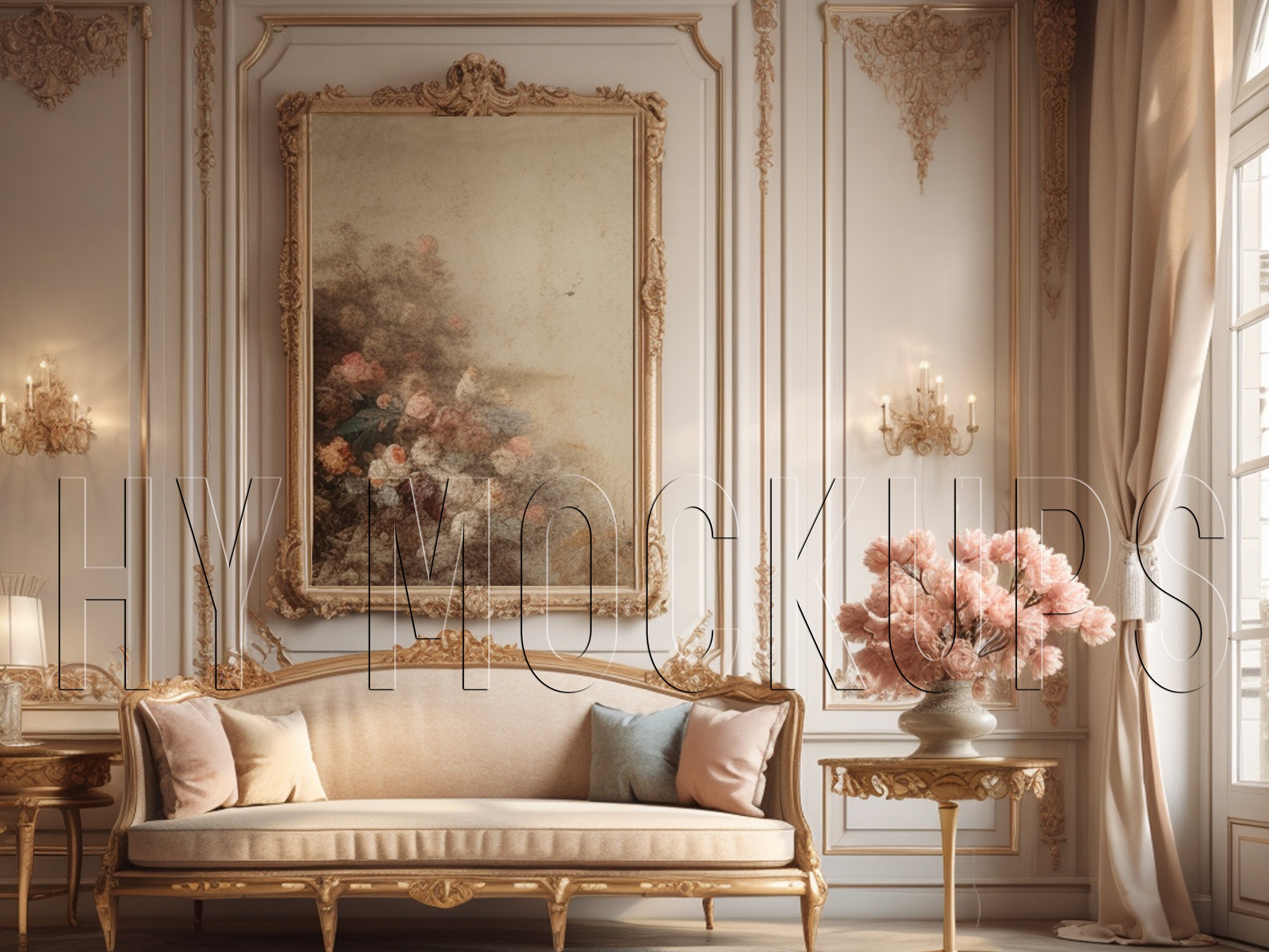 10 Luxury Palace Interior Design Frame Mockups / Royal Palace Style ...