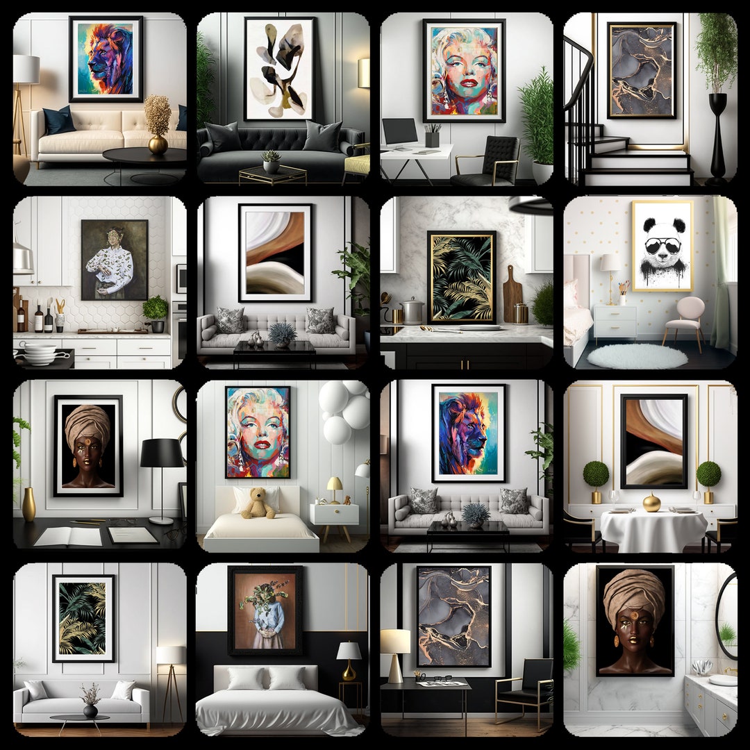 30 Frame Mockups Mockup Bundle Luxury Modern Mock up Photograph Styled ...