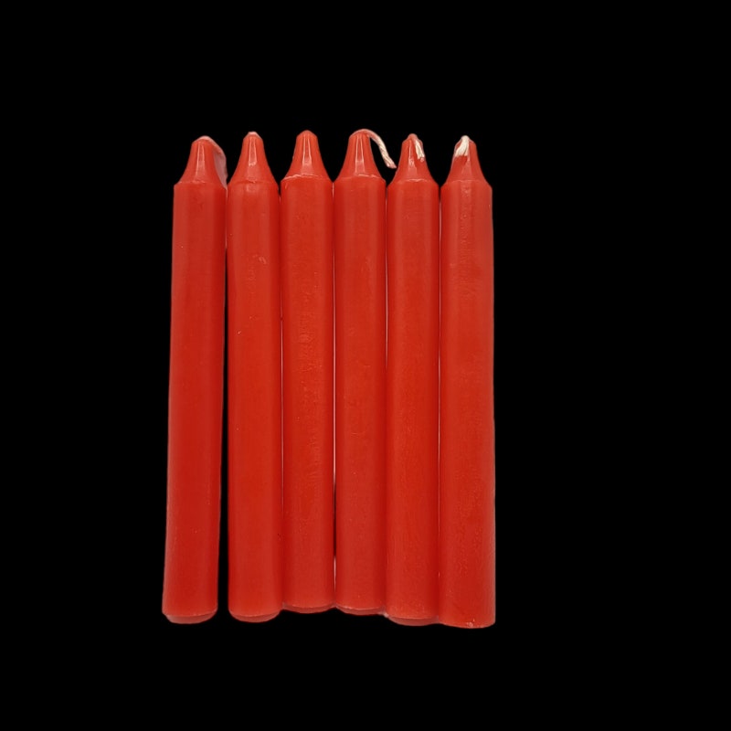 Red Candle - Etsy