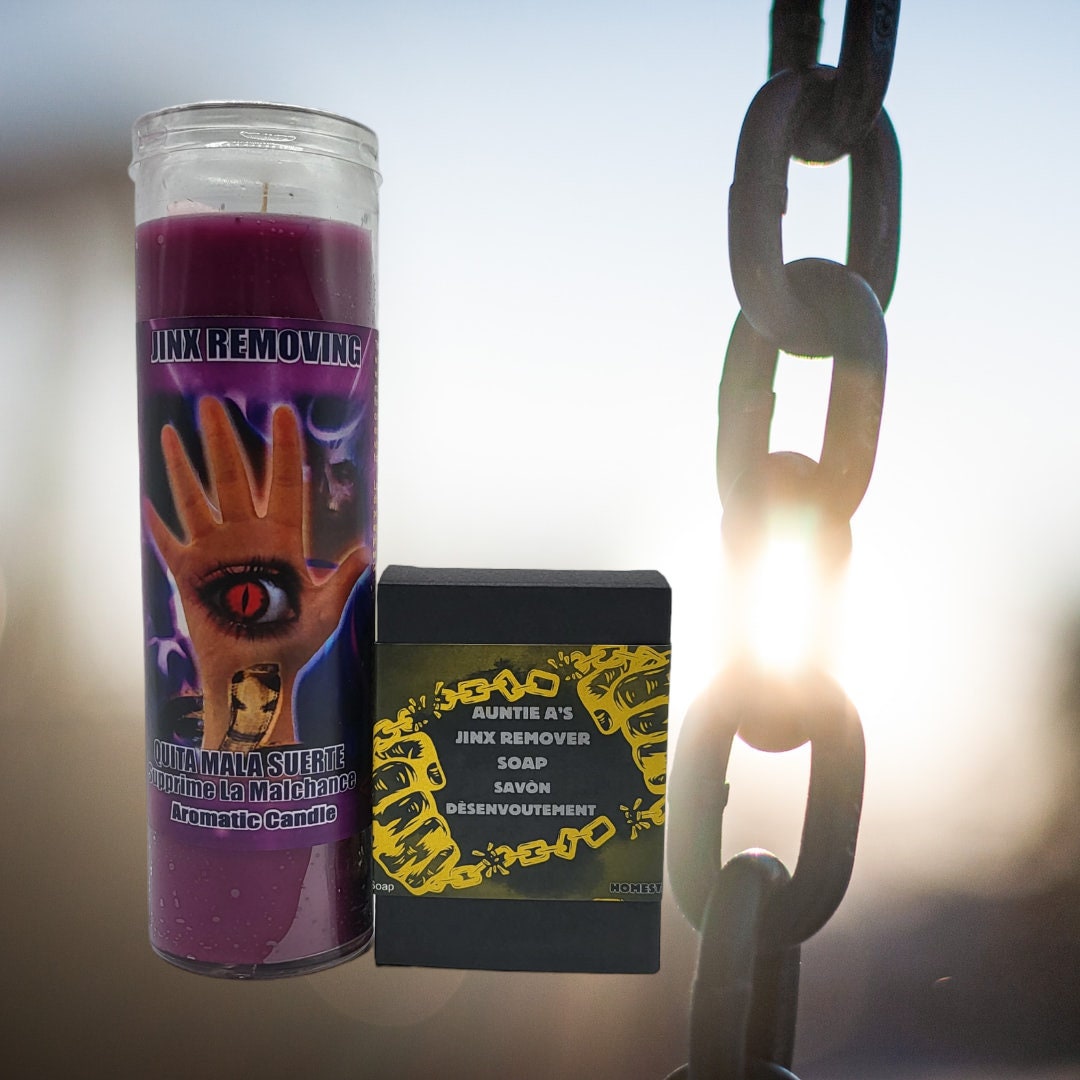 Fixed Jinx Remover Candle & Bar Soap Combo/ "unlock Harmony, Banish ...