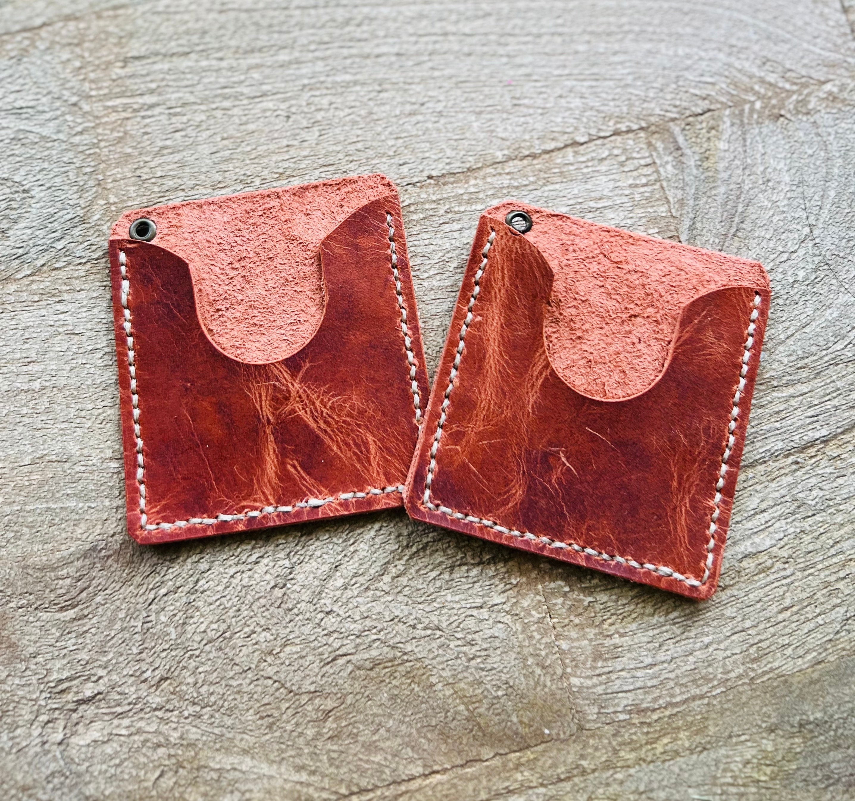 Leather Handmade Square Business Card Holder - Etsy